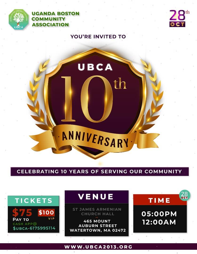 Uganda Boston Community Association is marking 10 years | UBCA